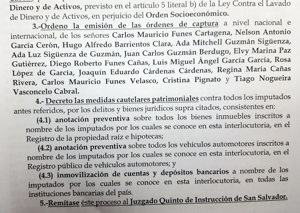 Emiten orden de captura para Mauricio Funes, Ada Mitchell Guzmán y la ...